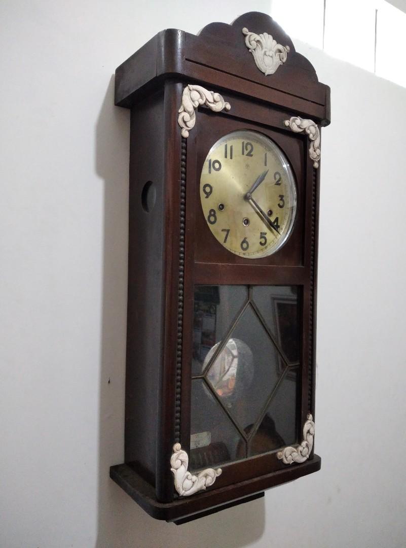 Jam Dinding Antik / Junghans W64, Antik, Jam & Perhiasan di Carousell