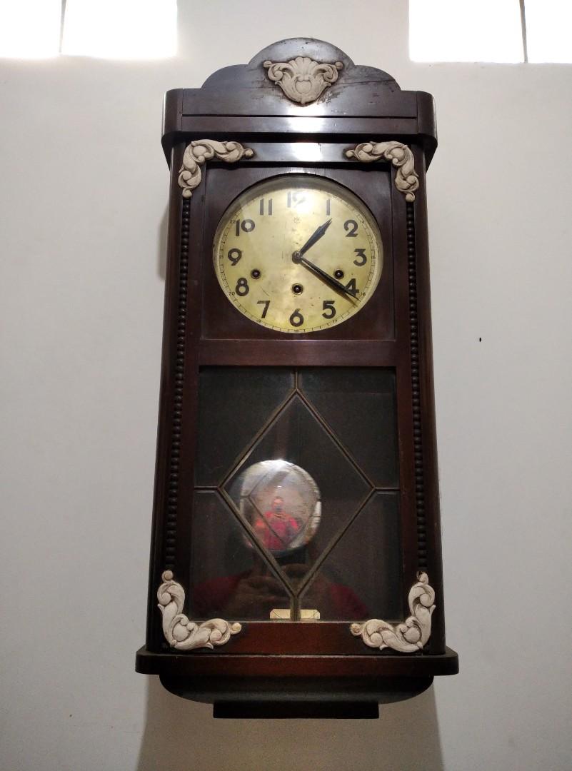 Jam Dinding Antik / Junghans W64, Antik, Jam & Perhiasan di Carousell