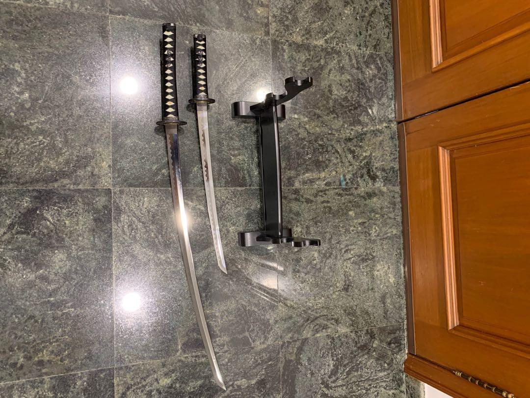 Japanese Samurai Display Swords, Furniture & Home Living, Home Decor ...