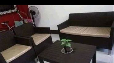 Living set/sala set rattan with foam, Furniture & Home Living, Office ...