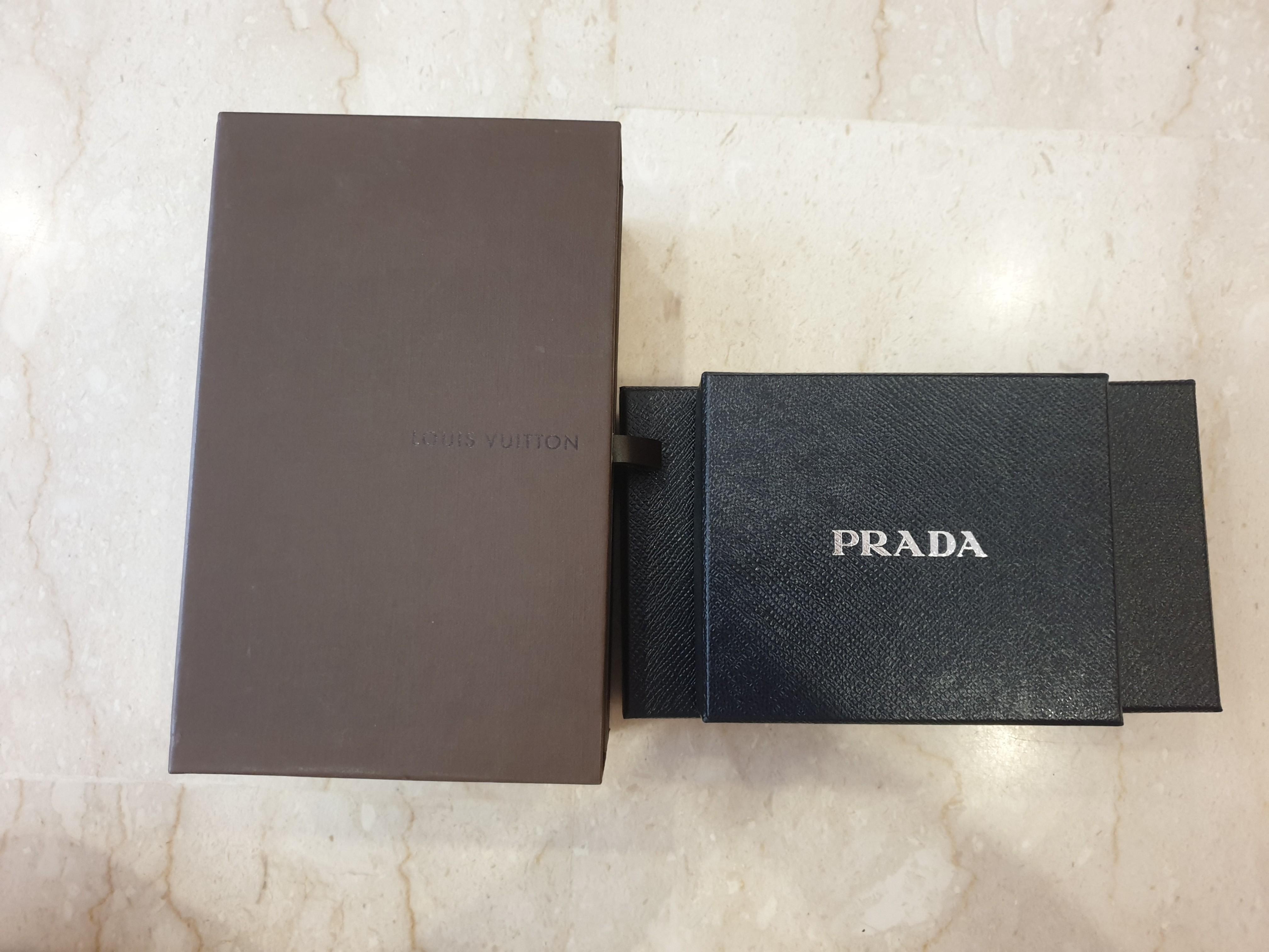 Louis Vuitton & Prada boxes, Luxury, Accessories on Carousell