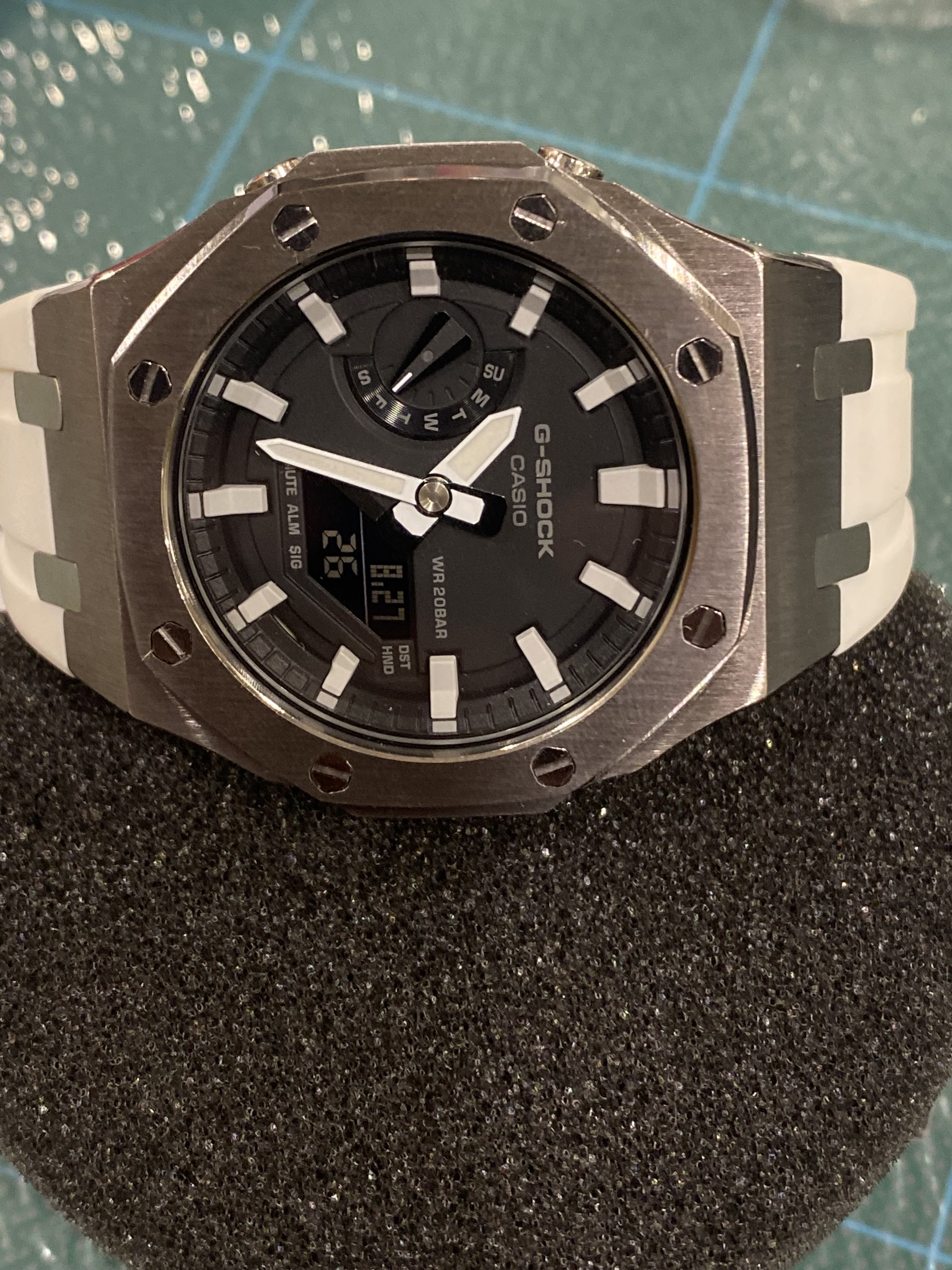 Metallic Grey Casio gshock gunmetal v4 case graphite ga2100 ga2110 ga ...