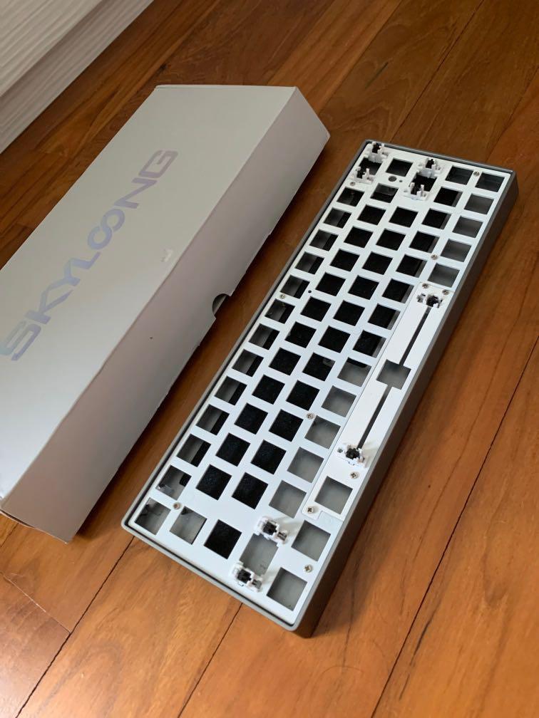 Modded GK64 aluminium case for custom keyboard, Computers & Tech, Parts ...