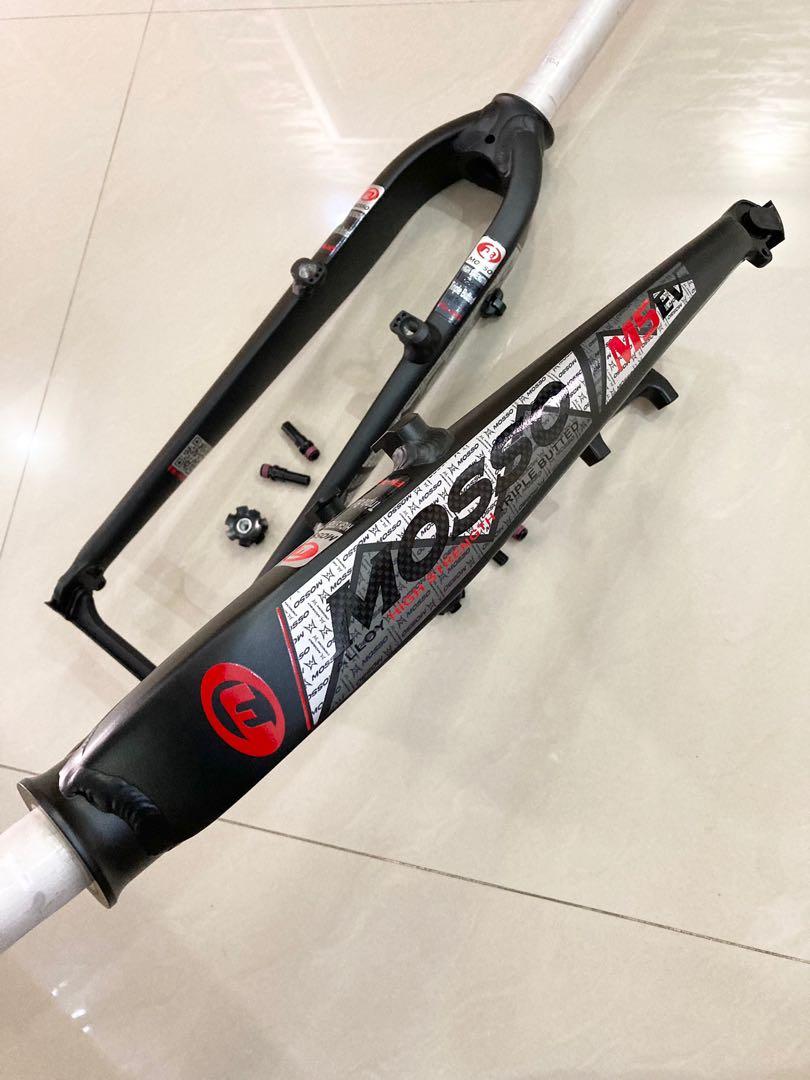 Mosso MD5EV Rigid Fork V and Disc ( RED / BLACK ), Sports Equipment ...