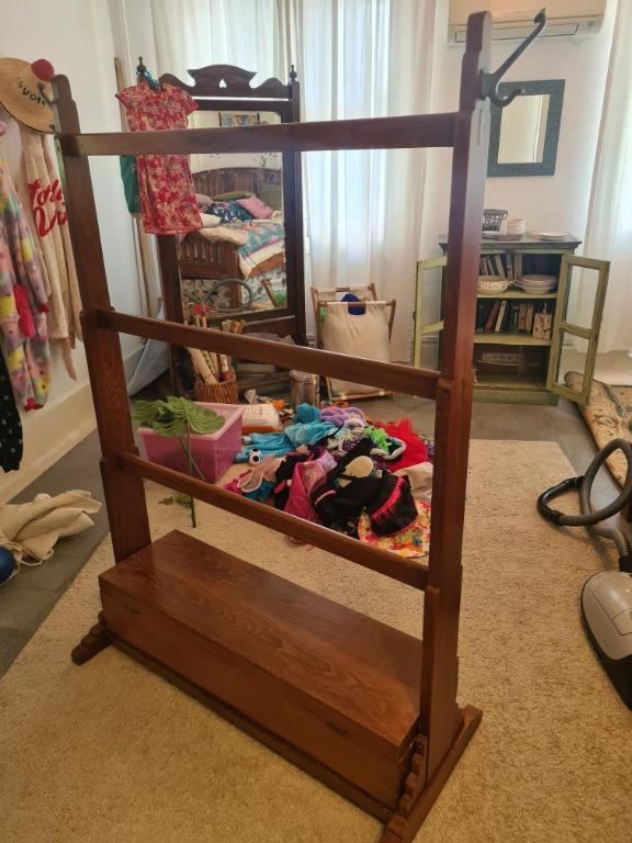 Vintage wooden rack with box, Furniture & Home Living, Furniture, Other ...