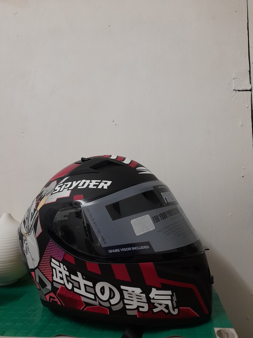ORIGINAL SPYDER FULL FACE PHOENIX RONIN GIRL Matte Black and Pink ...