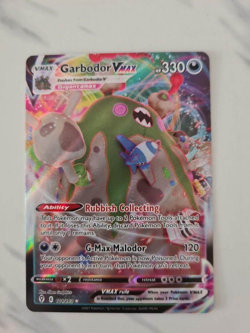 Pokemon TCG: Garbodor Vmax Evolving Skies, Hobbies & Toys, Toys & Games ...