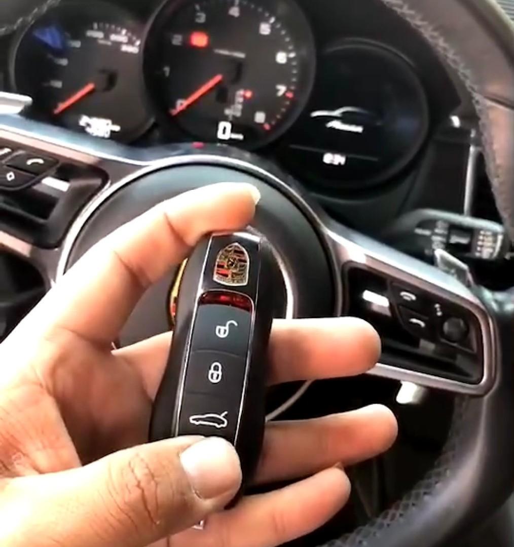 Porsche start button with keyless entry, Car Accessories, Accessories ...