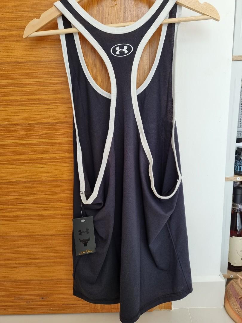 Project Rock Stringer Tank, Men's Fashion, Activewear on Carousell