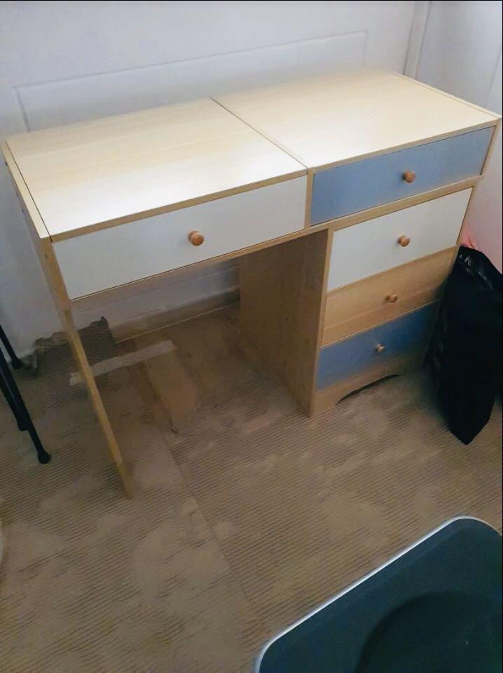On Sales!! [READY STOCK] 90cm Flip-up mirror Dressing Table with drawer ...