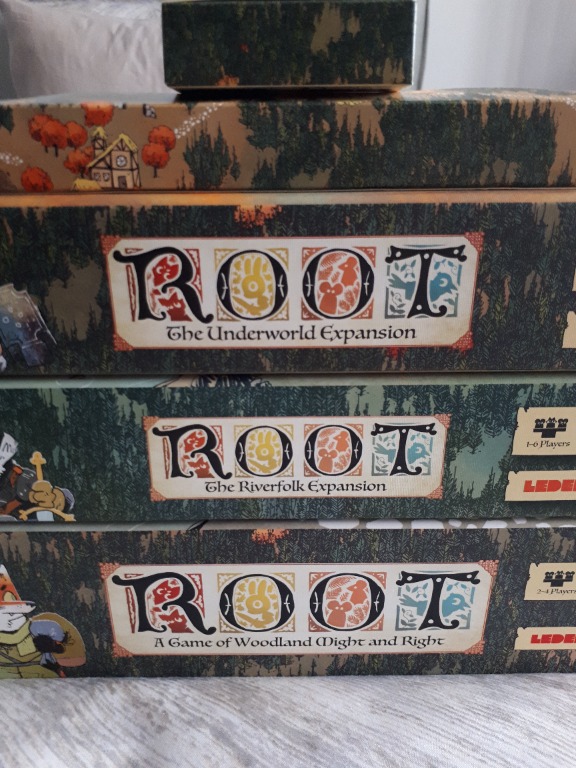 Root with expansions (Riverfolk + Underworld + Exile & Partisans Deck ...