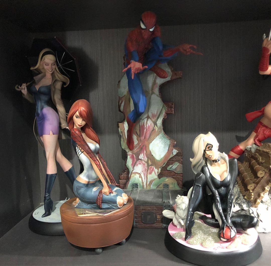 Sideshow J Scott Campbell Spiderman Statue Collection Hobbies And Toys