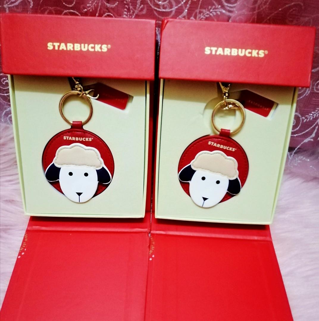 Starbucks goat year key chain, Women's Fashion, Jewelry & Organisers ...