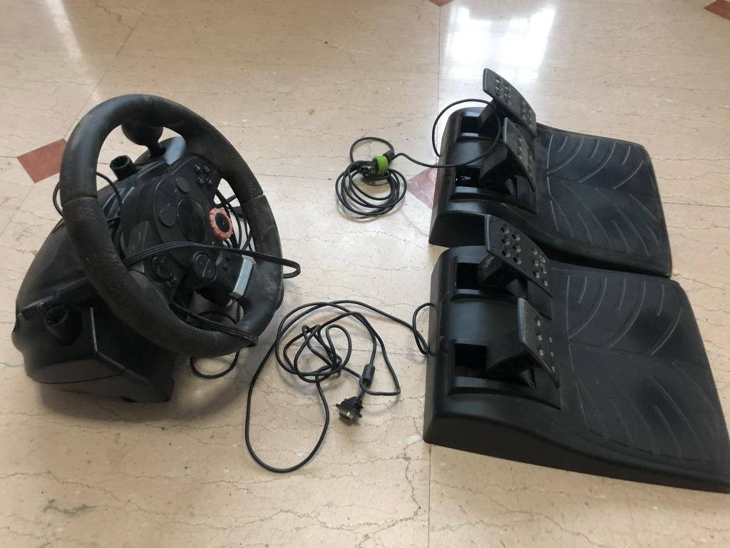 Steering wheel and accelerator for Playstation, Video Gaming, Gaming ...