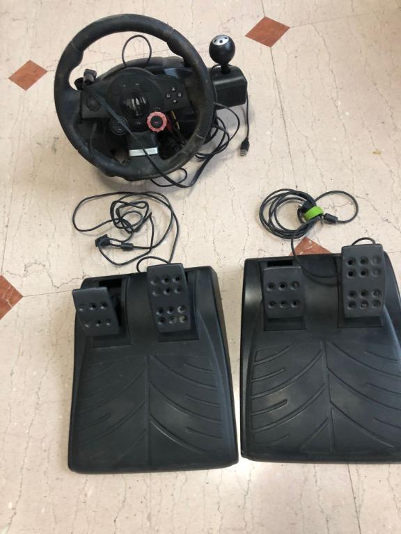 Steering wheel and accelerator for Playstation, Video Gaming, Gaming ...