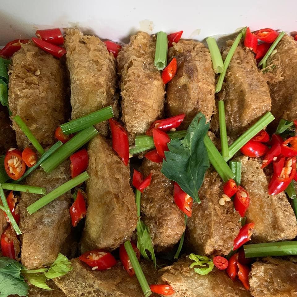 Tahu Bagedil Chicken / Beef, Food & Drinks, Local Eats on Carousell