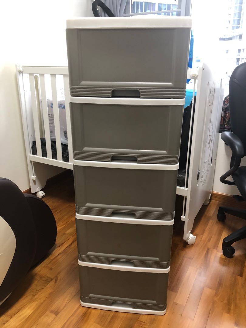 Toyogo 5-tier drawers, Furniture & Home Living, Furniture, Shelves ...