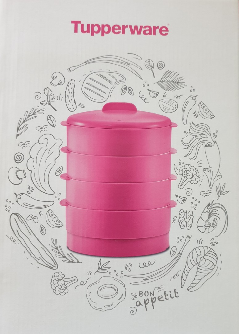 Tupperware 4-Tier Food Container, Furniture & Home Living, Kitchenware ...