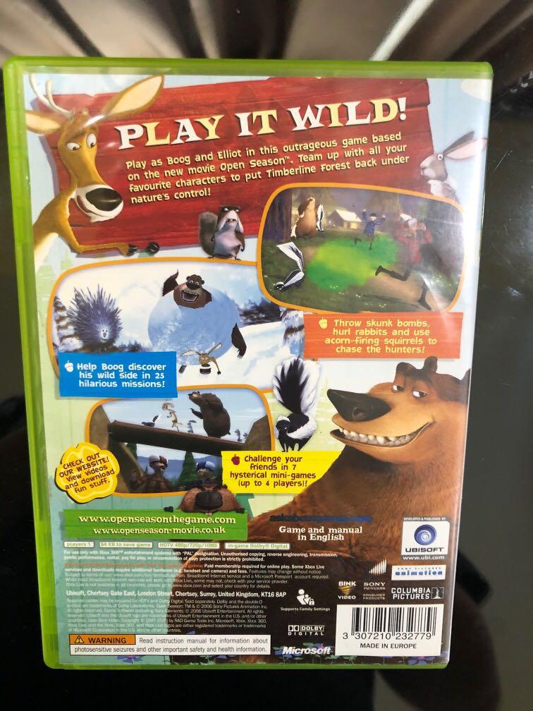 XBOX 360 Open Season Game, Video Gaming, Video Games, Xbox on Carousell