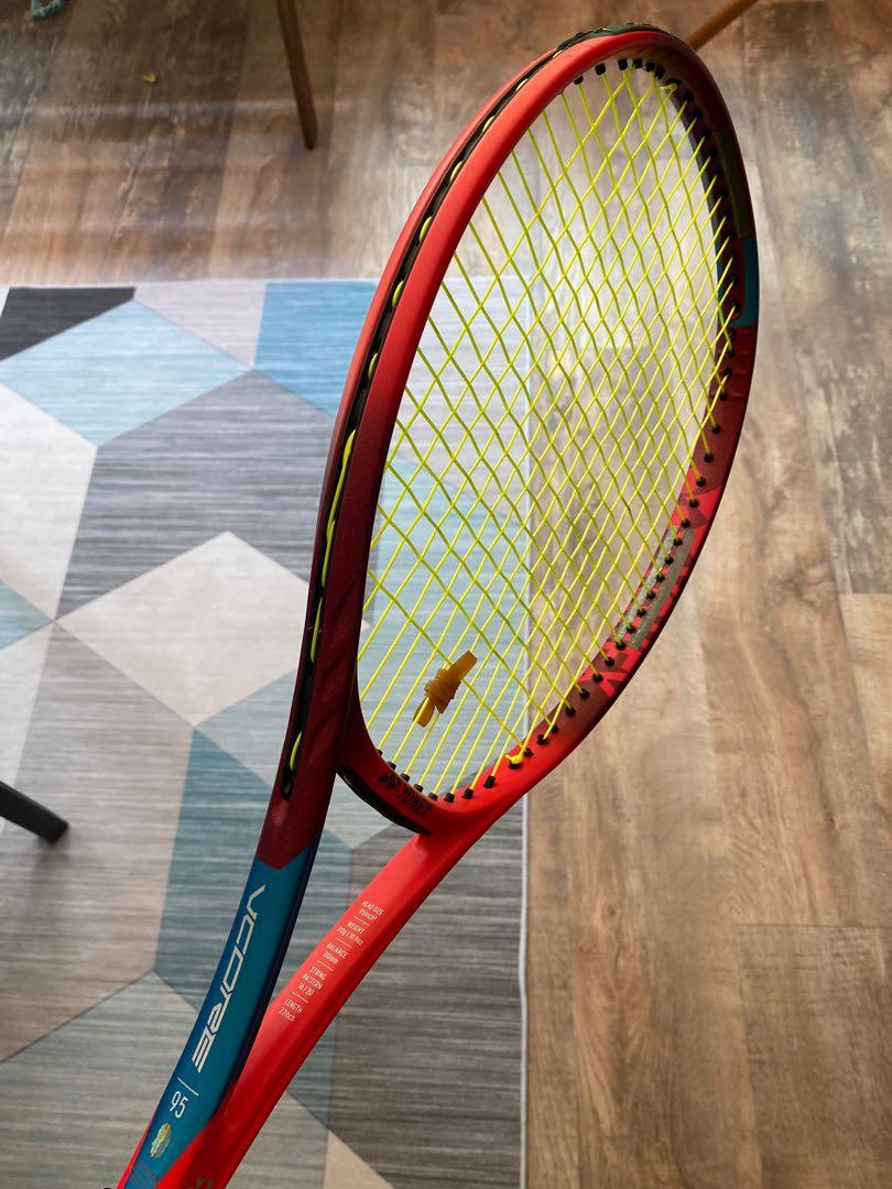 2021 Yonex VCORE 95 (Korean import), Grip 2, Sports Equipment, Sports ...