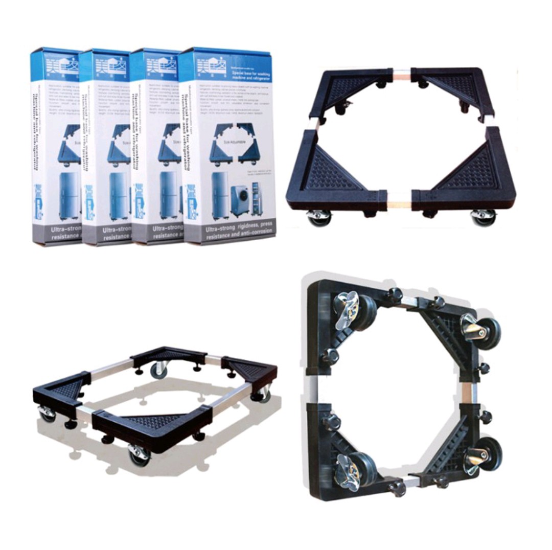 4 Foot Wheel Adjustable Washing Machine Base Refrigerator Bracket ...