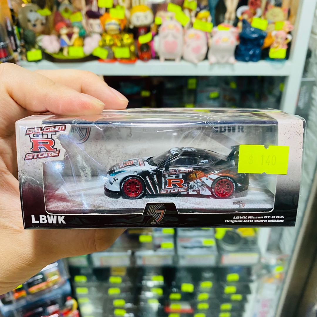 KJ Miniatures 1/64 LBWK Nissan GT-R Belgium GTR Store Edition Godzilla ...