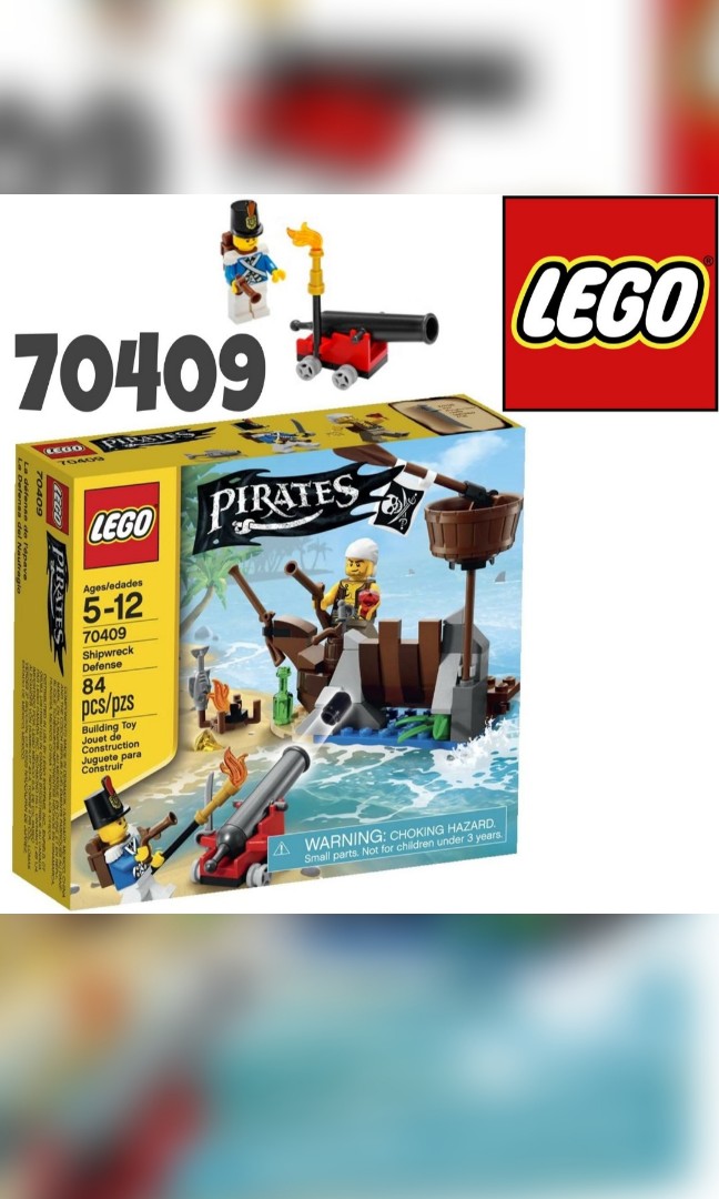 全新未開盒 Lego 70409 Shipwreck Defense Pirates 系列 (2015年出產), 興趣及遊戲, 玩具 & 遊戲 ...