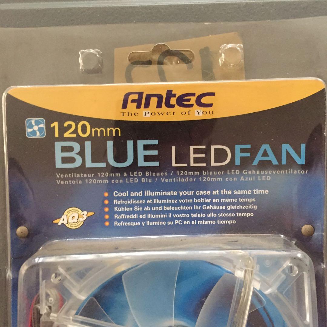 Antec Blue LED 120mm Cooling Fan, Computers & Tech, Parts & Accessories ...