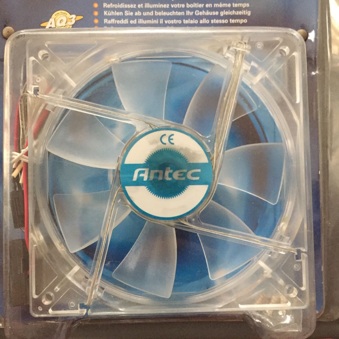 Antec Blue LED 120mm Cooling Fan, Computers & Tech, Parts & Accessories ...
