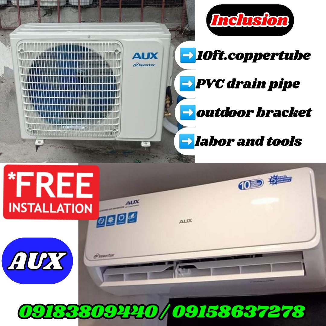 Aux F-Series Inverter Split Type Aircon, TV & Home Appliances, Air ...