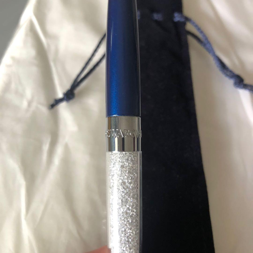 Brand New Authentic Swarovski Crystal Pen (Blue), Luxury, Accessories ...