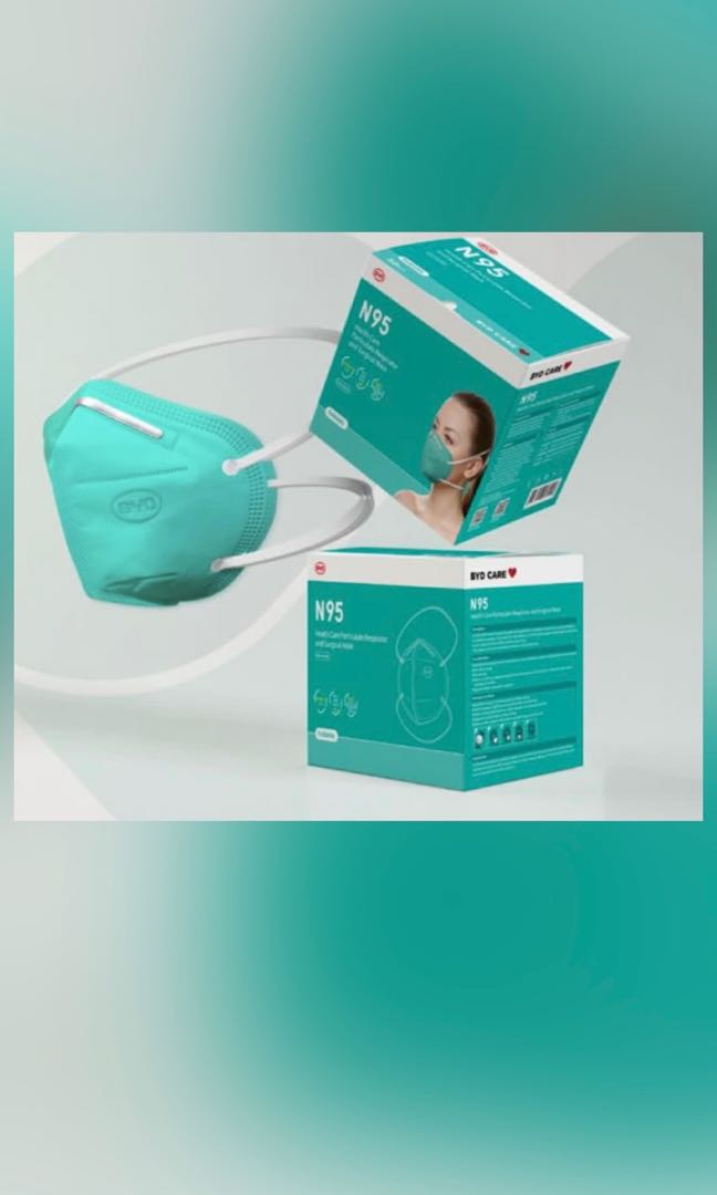 BYD Care N95 Masks, Health & Nutrition, Face Masks & Face Shields on ...