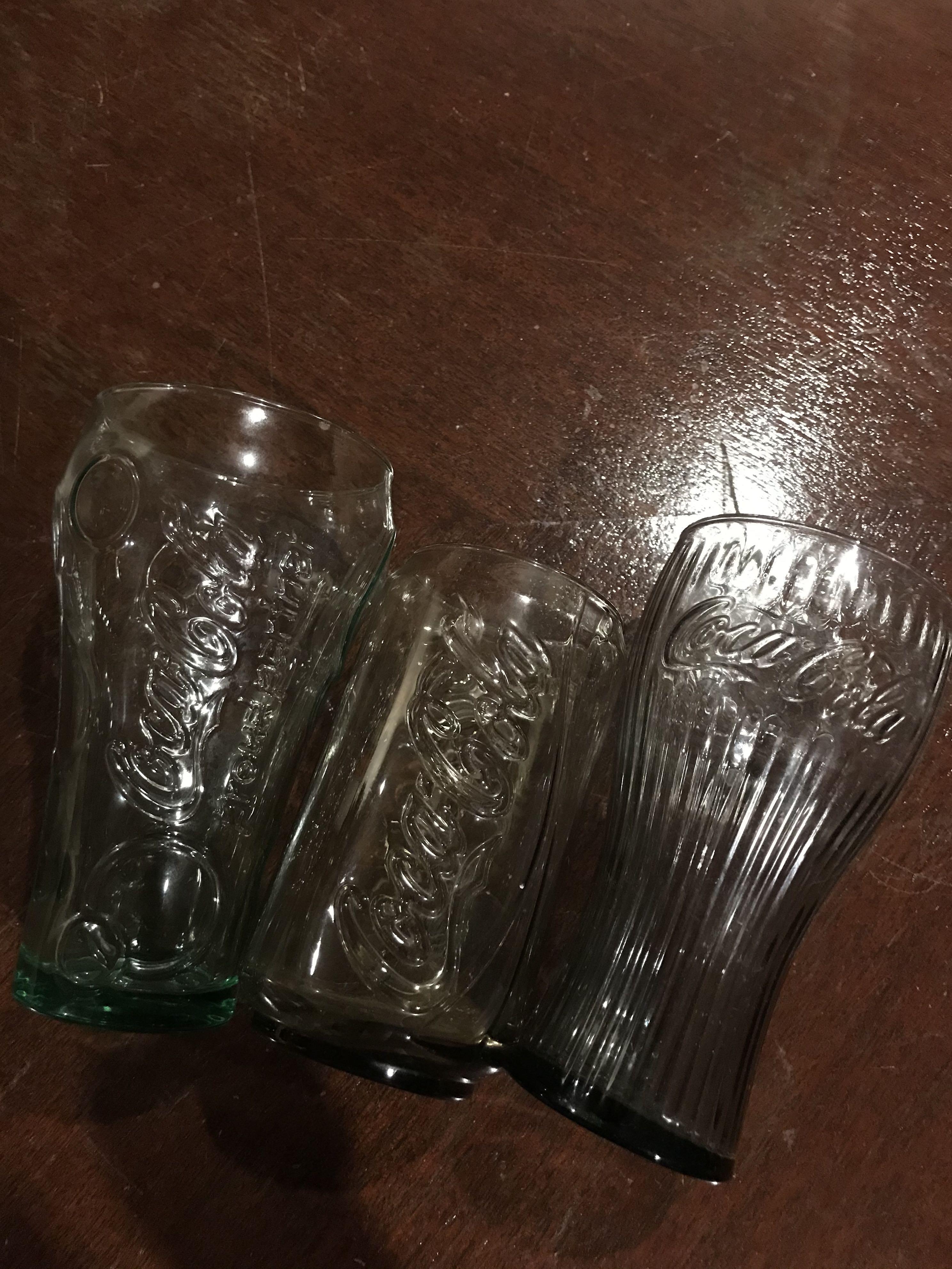 Coca Cola Glass Trio, Furniture & Home Living, Kitchenware & Tableware ...