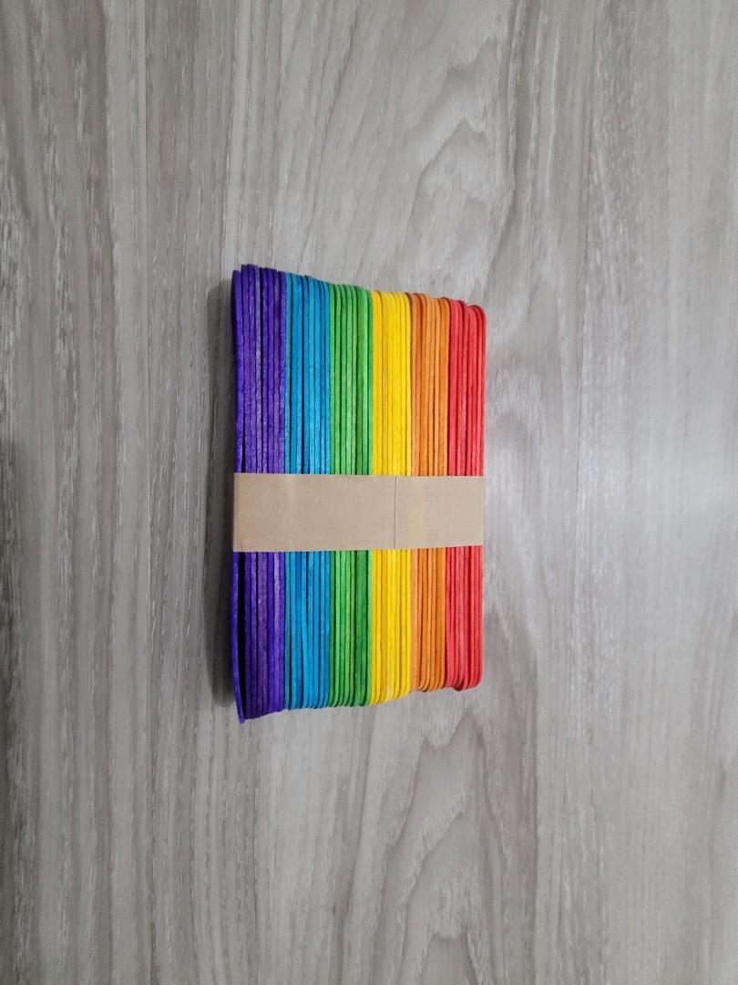 Colored Ice Cream sticks, Hobbies & Toys, Stationery & Craft, Craft ...