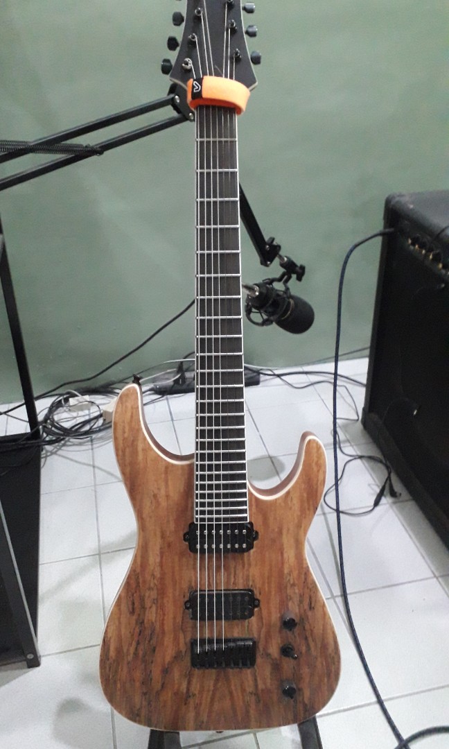 Custom 7 string electricguitar, Hobbies & Toys, Music & Media, Musical ...