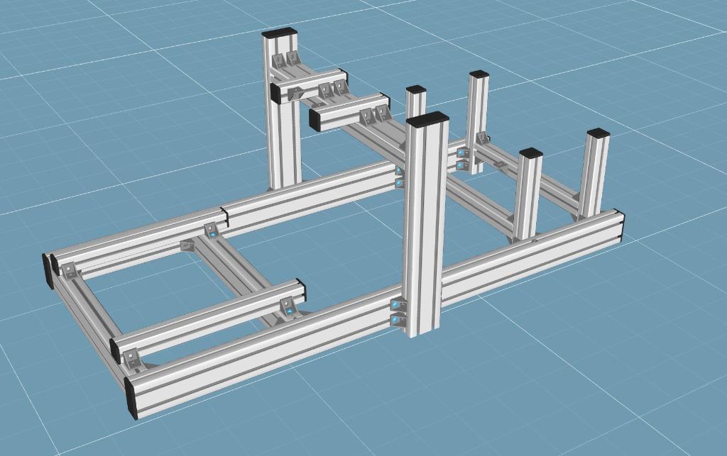 Racing simulator cockpit/ Sim Rig - Aluminium Profile (4080/40120/40160 ...