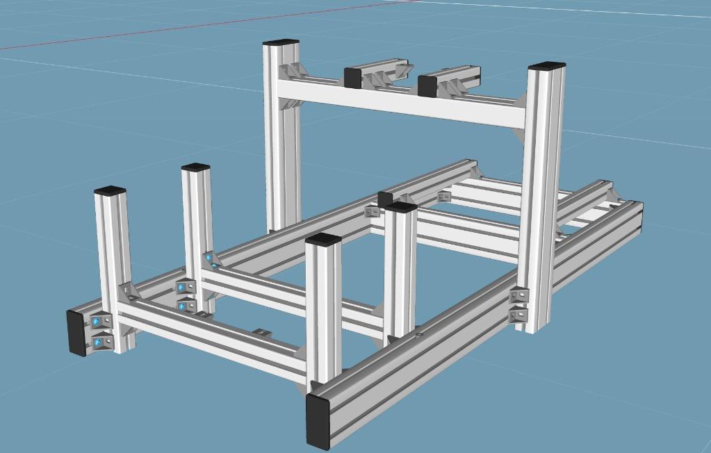 Racing simulator cockpit/ Sim Rig - Aluminium Profile (4080/40120/40160 ...