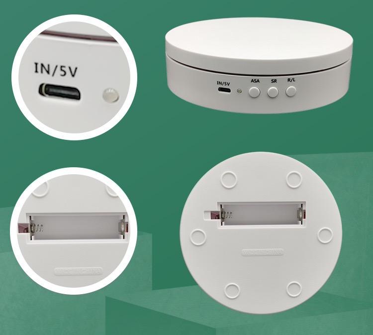 Electric Rotating Display Stand 190mm Mirror Plate, Photography ...