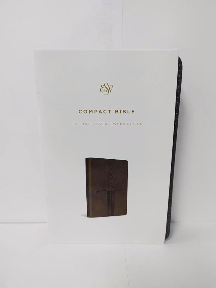 ESV Compact Bible (Trutone Silver-Sword Design), Hobbies & Toys, Books ...