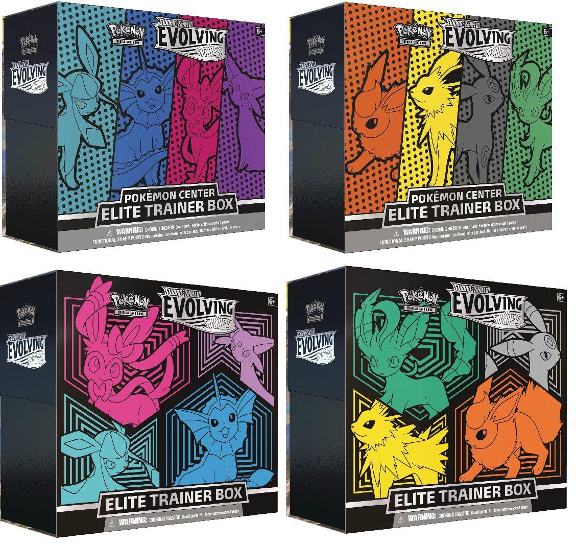 Exclusive Pokemon Center Evolving skies Elite Trainer Box (ETB) set of ...