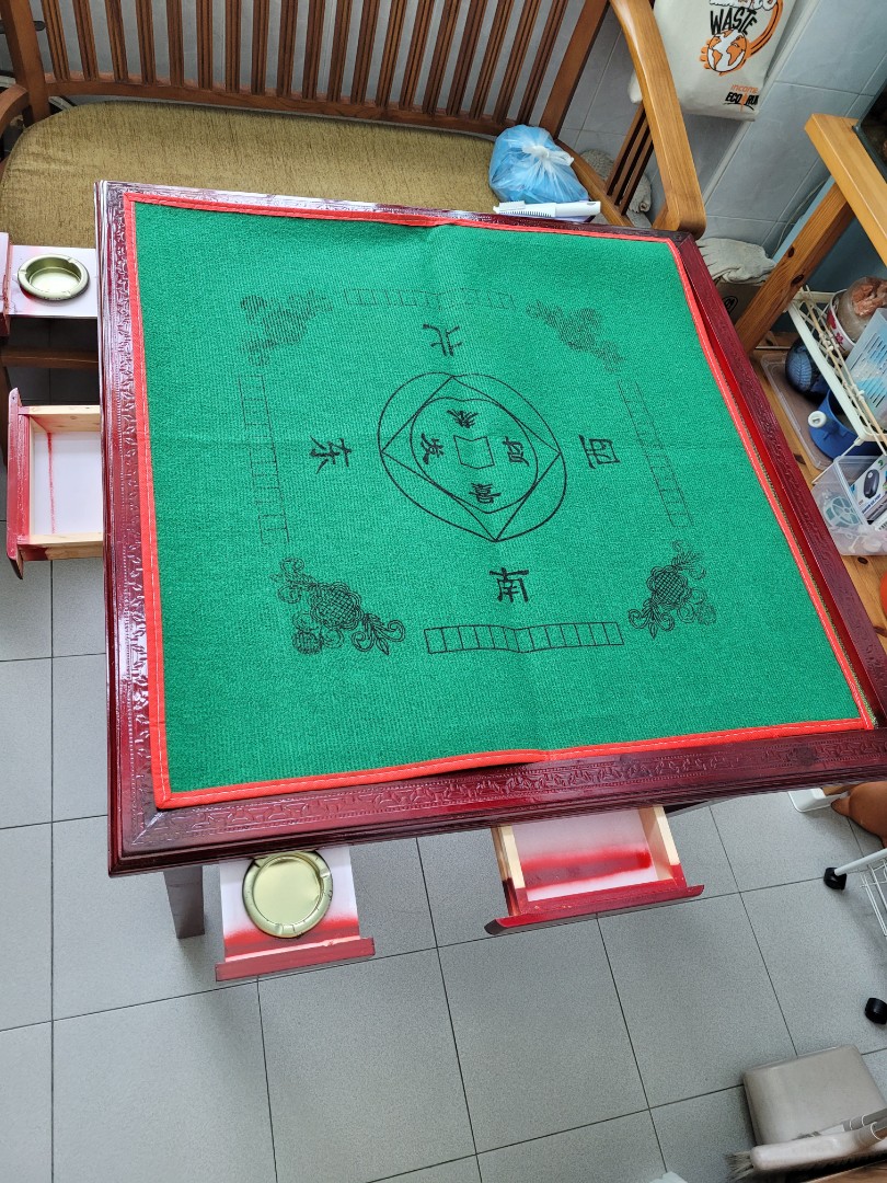 Foldable Mahjong Table(3 in 1), Furniture & Home Living, Furniture ...