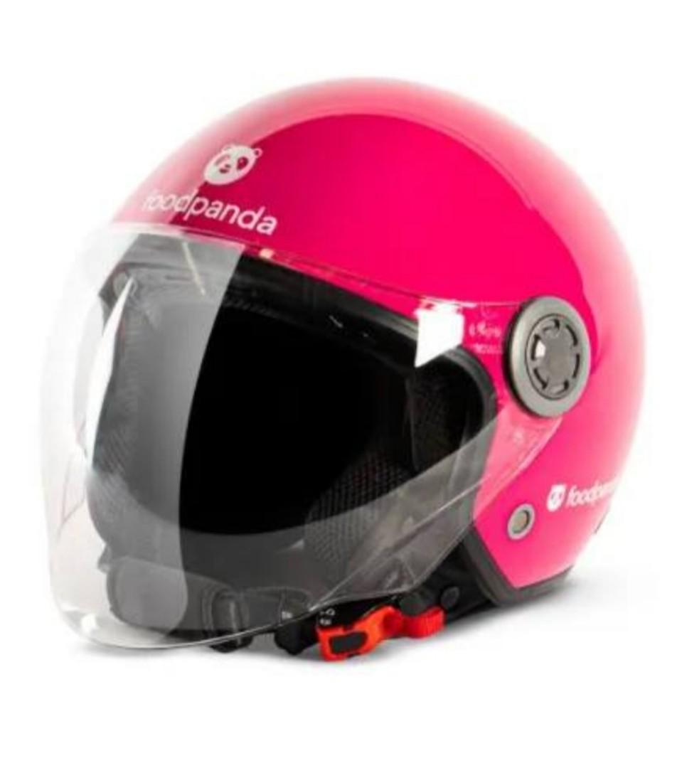 Food Panda Pink Motorcycle Helmet, Motorcycles, Motorcycle Accessories ...