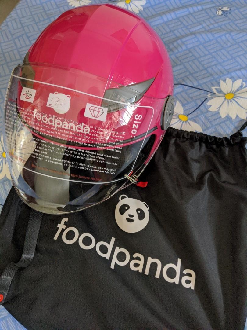 Foodpanda helmet size L, Motorcycles, Motorcycle Accessories on Carousell