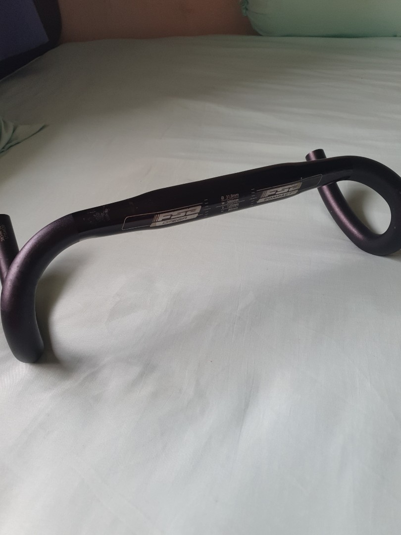 Fsa omega compact 38cm handlebar, Sports Equipment, Bicycles & Parts ...