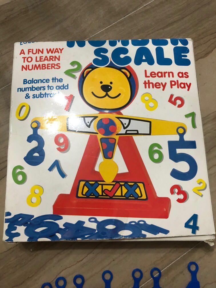 Fun Time Number Scale (a fun way to learn numbers), Hobbies & Toys ...