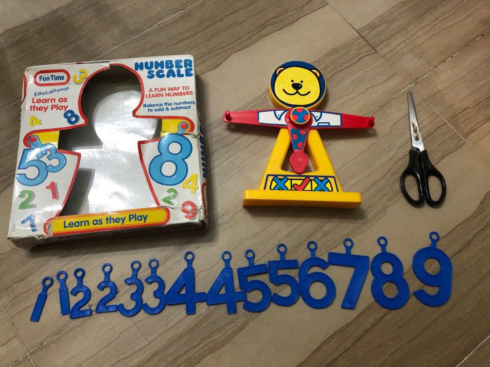 Fun Time Number Scale (a fun way to learn numbers), Hobbies & Toys ...