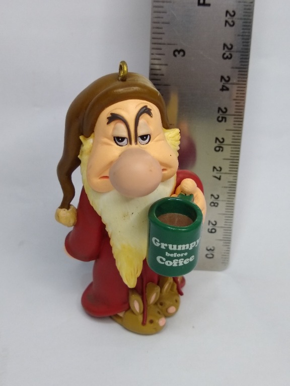 Hallmark Disney Seven Dwarfs "Grumpy" Christmas Tree Ornament, Hobbies ...