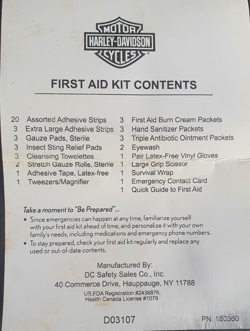 Harley-Davidson First Aid Kit, Motorcycles, Motorcycle Accessories on ...