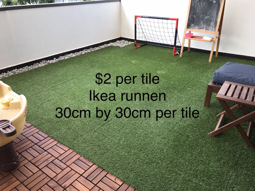 Ikea runnen tiles - 30cm by 30cm, Furniture & Home Living, Home Decor ...