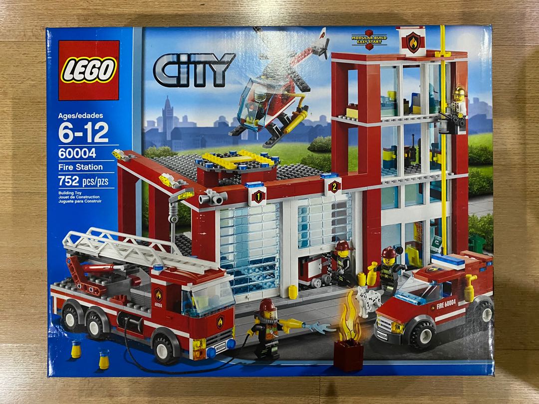 LEGO City 60004 Fire Station, Hobbies & Toys, Toys & Games on Carousell